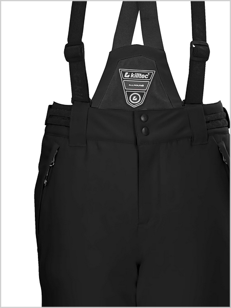 Killtec girls bib pant black | Alpine Room
