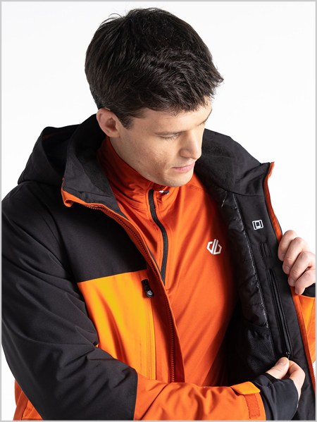 Dare2B Slopeside ski jacket Puffins Orange Black | Alpine Room